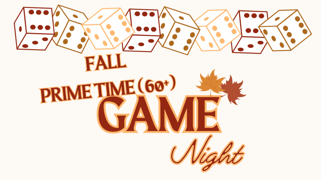 Prime Time (60+) Fall Game Night – Saints Simon & Jude Catholic Church